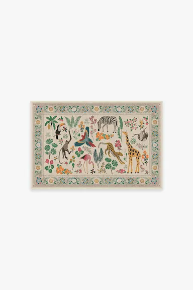 Iris Apfel Jingle Jungle Rug | Ruggable
