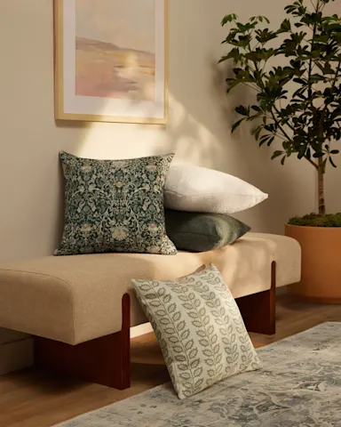 Cream Boucle Throw Pillow with Insert | Ruggable