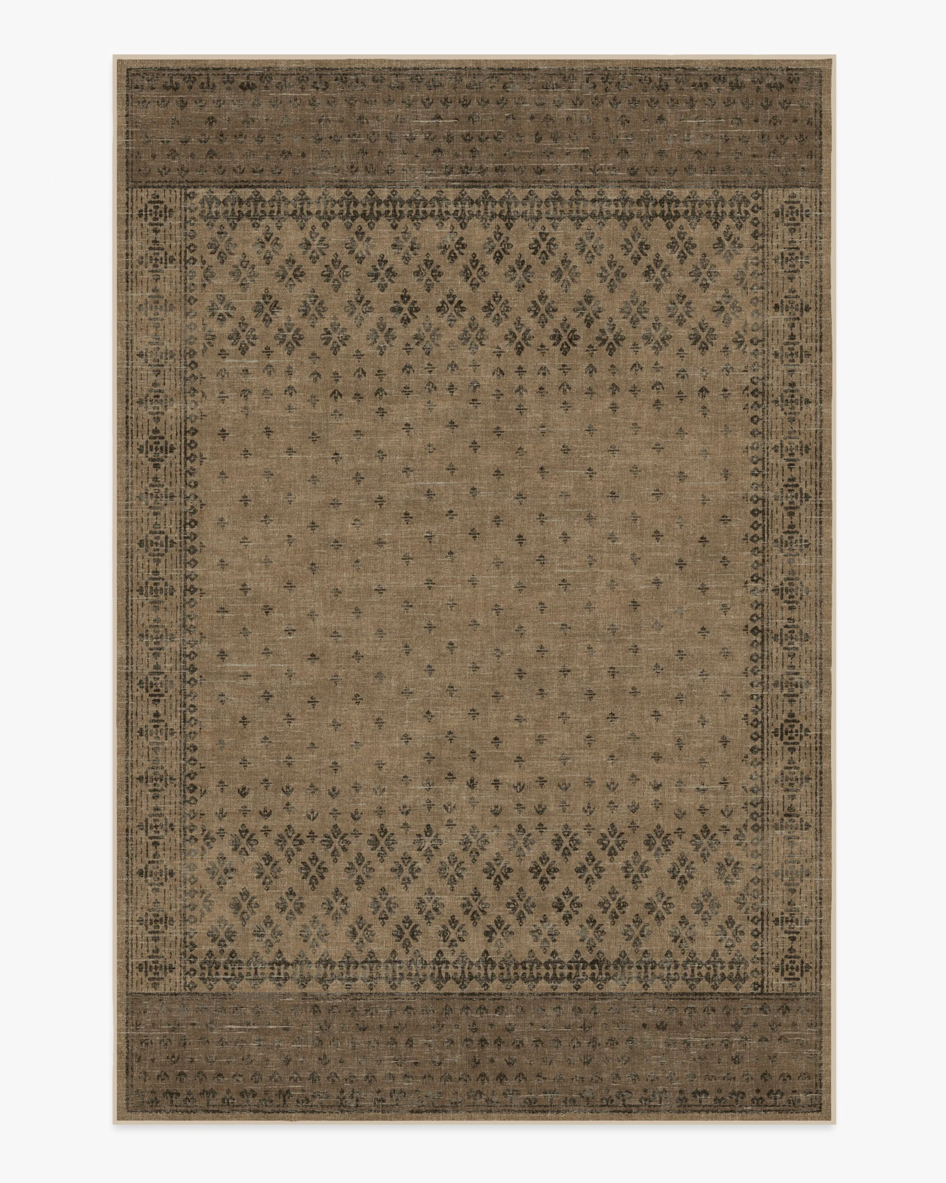 Fernanda Black & Tan Rug | Ruggable