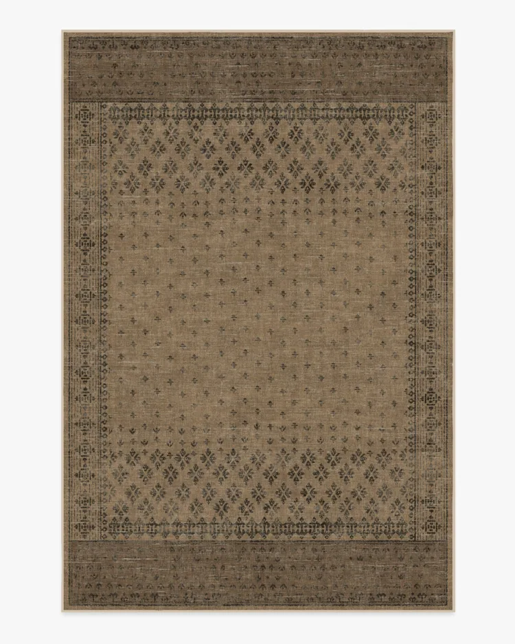 Fernanda Black & Tan Rug | Ruggable
