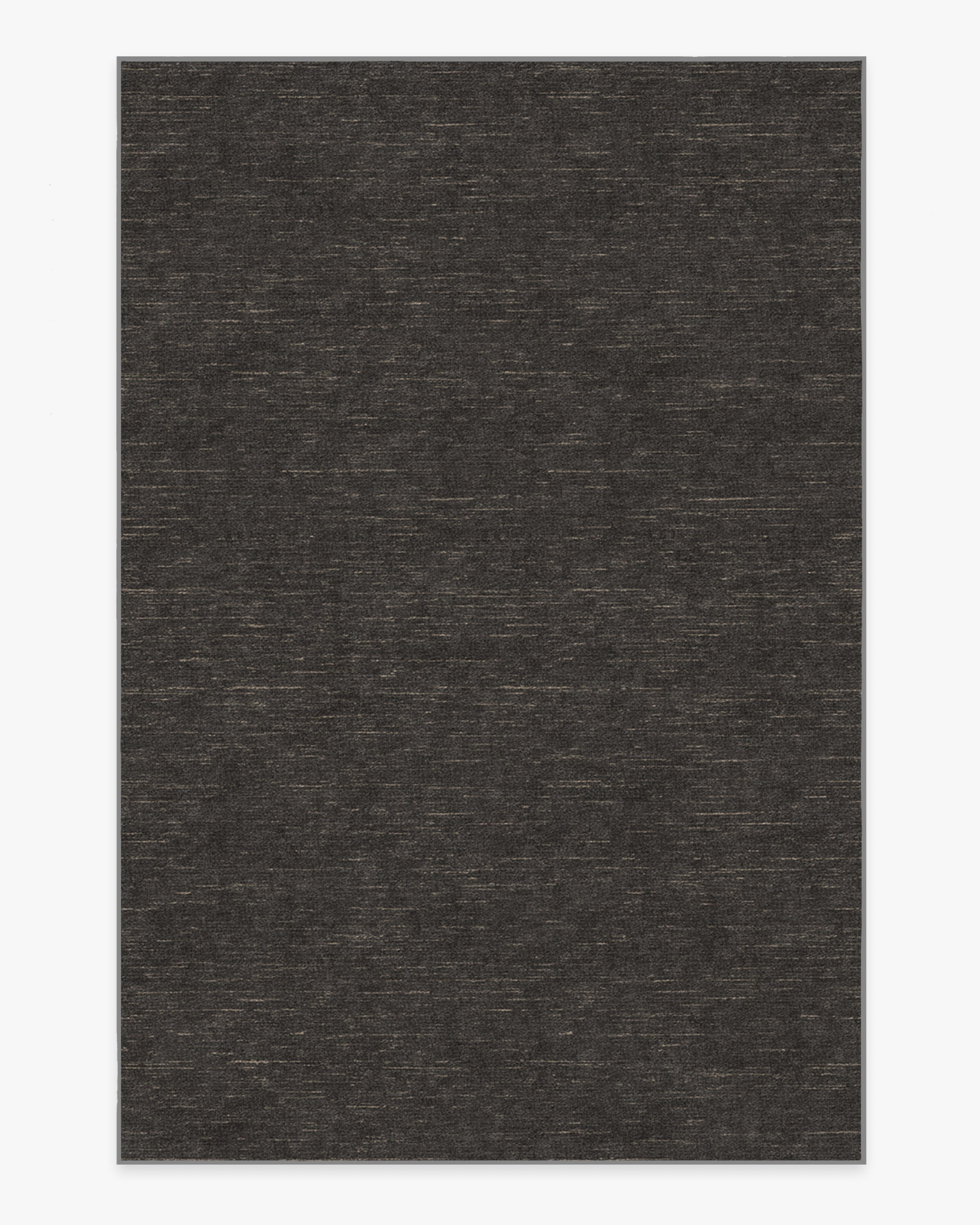 Melange Solid Charcoal Rug | Ruggable
