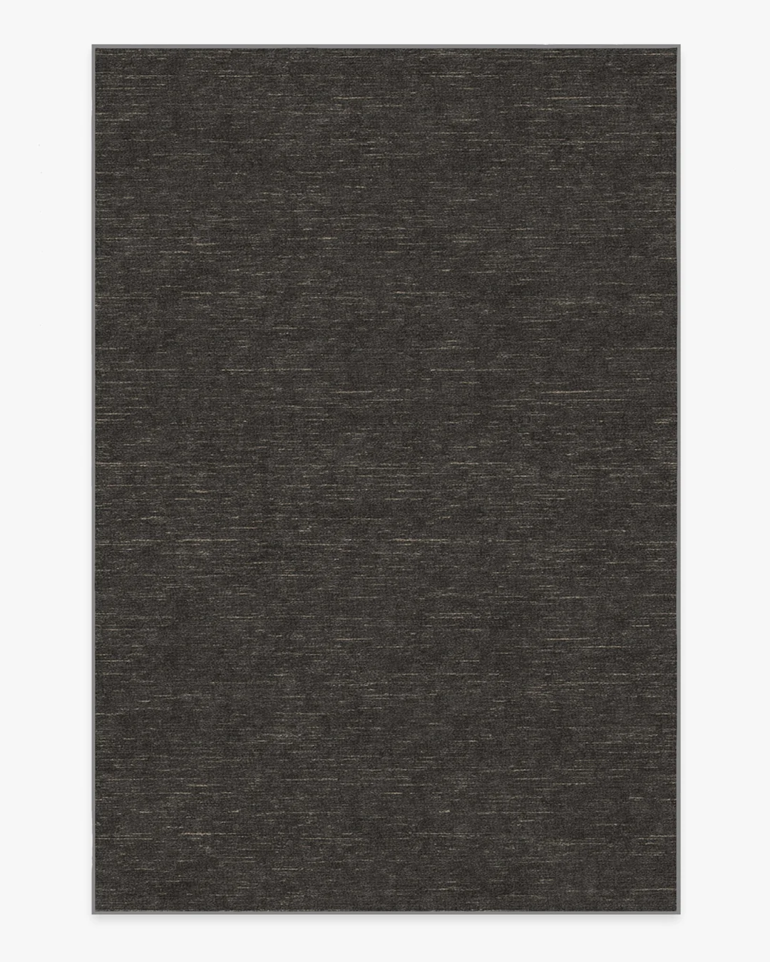 Melange Solid Charcoal Rug | Ruggable