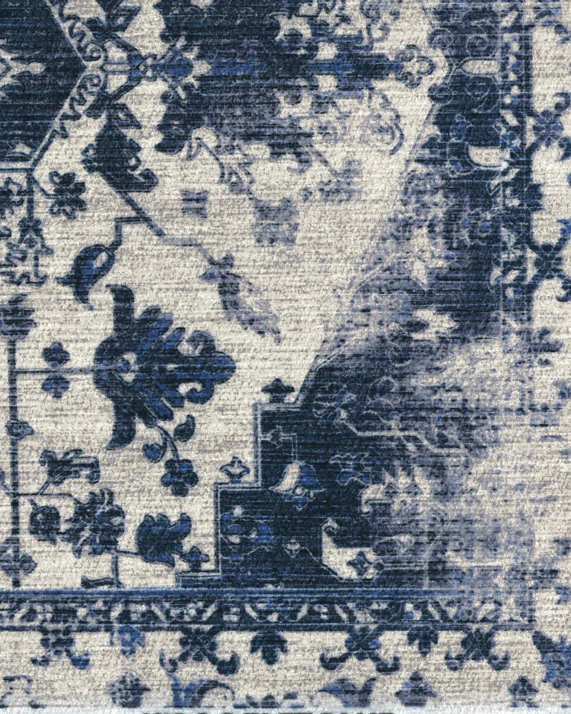 Kira Delft Blue Rug | Ruggable