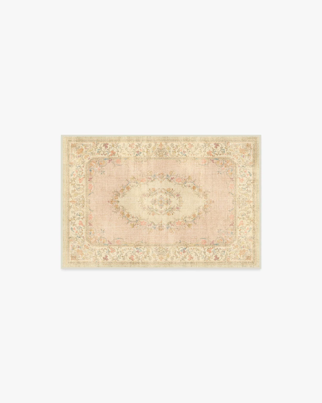 Bridgerton Lady Whistledown Vintage Pink Rug | Ruggable