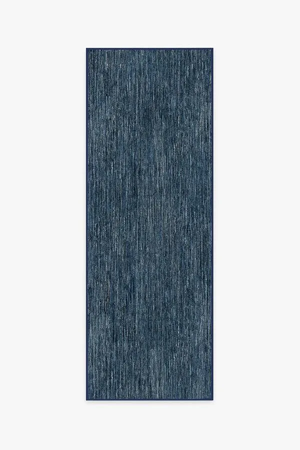 Outdoor Chunky Solid Blue Rug | Ruggable