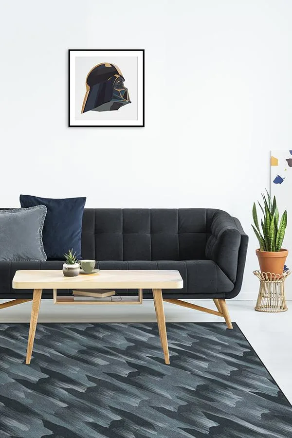 TIE Fighter Houndstooth Blue Rug | Ruggable