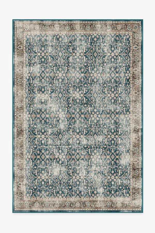 Celestine Teal Blue Rug | Ruggable
