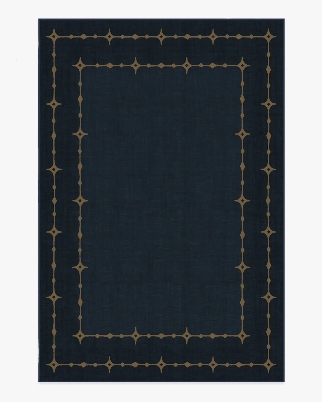 Sparkle Border Dark Navy Rug | Ruggable