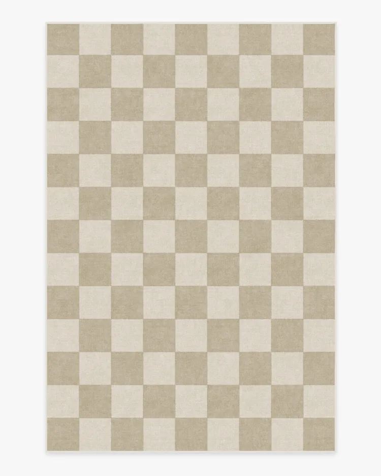 Jaque Checkered Stone Rug | Ruggable
