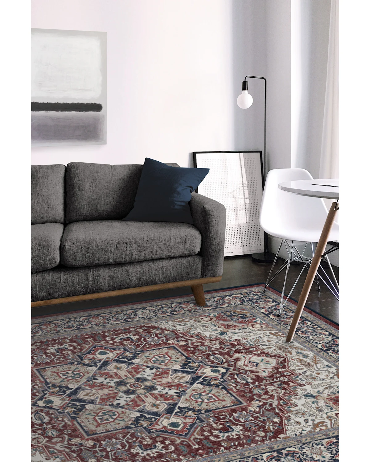 Hendesi Heriz Bordeaux Rug | Ruggable