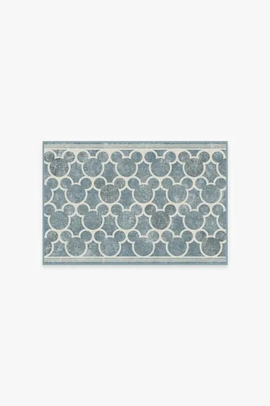 Mickey Trellis Slate Rug | Ruggable