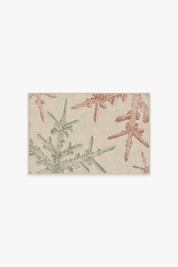 Snowflake Creme Rug | Ruggable