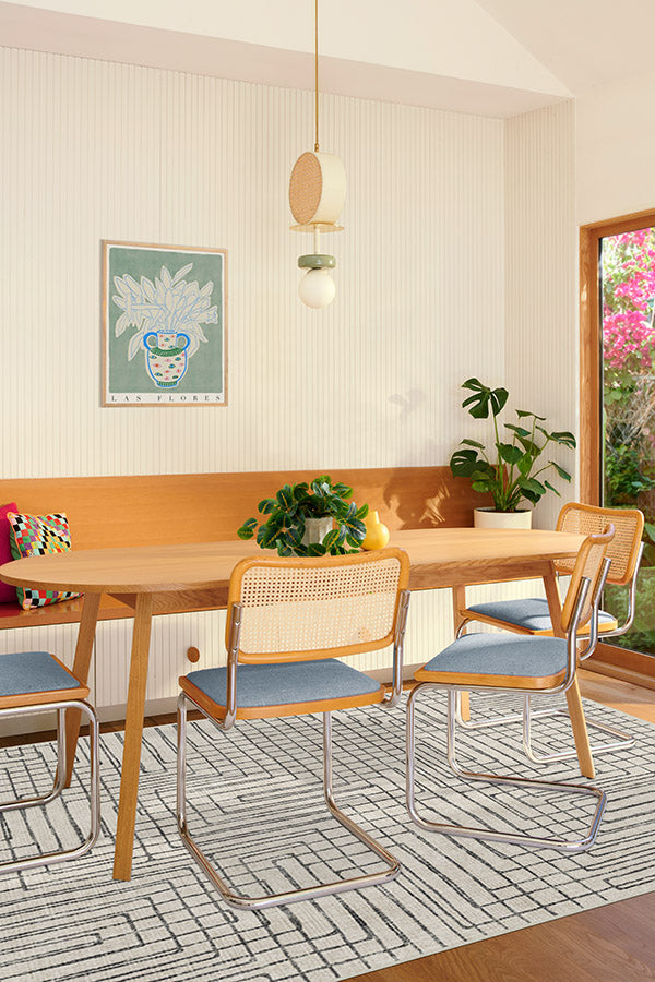Black And Cream Dining Room