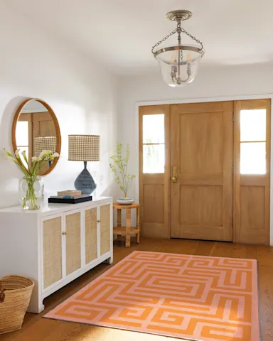 Maze Pink & Orange Rug | Ruggable