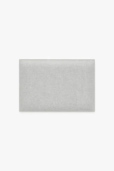 Solid Light Grey Bath Mat | Ruggable