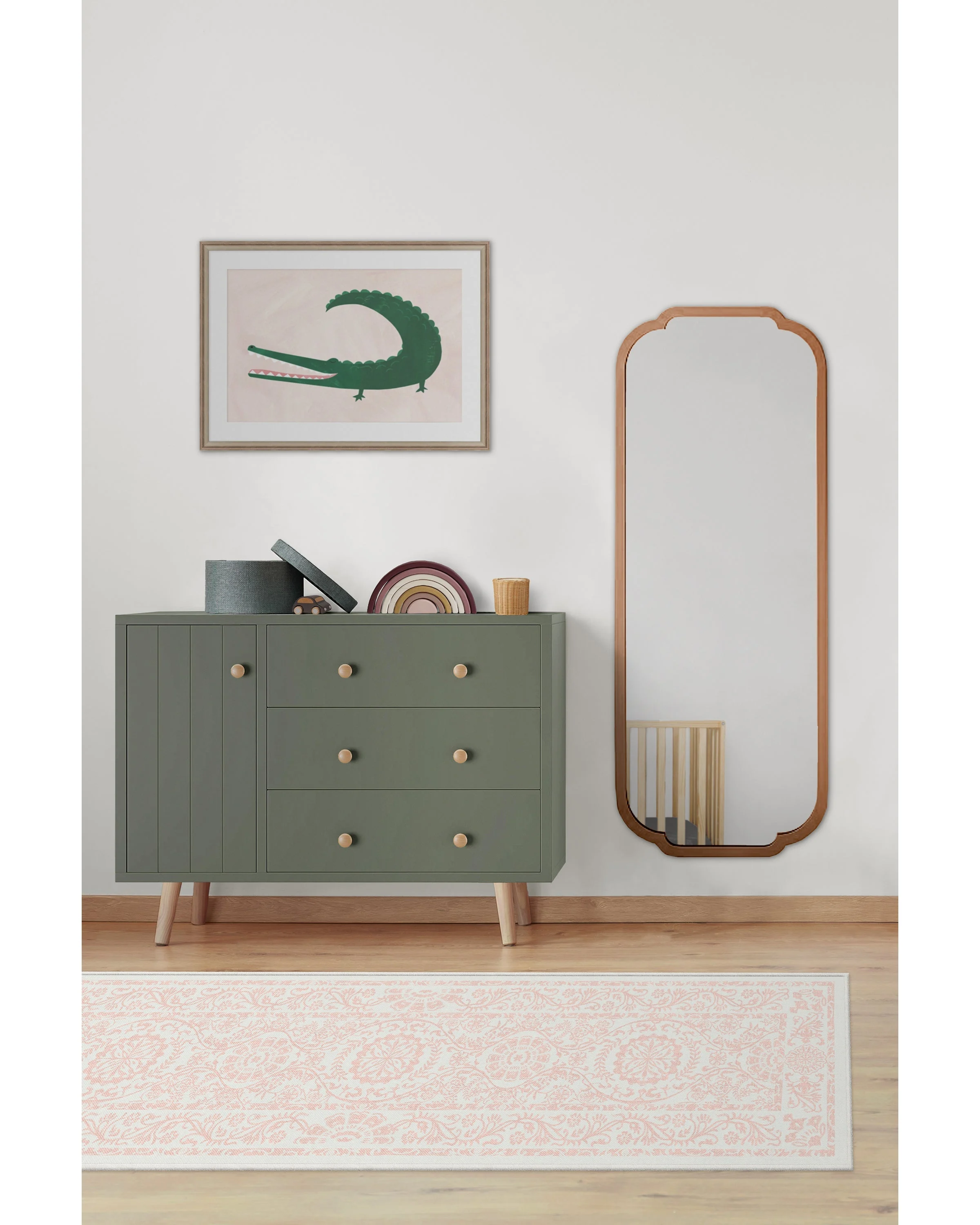 Delphina Powder Pink Rug | Ruggable