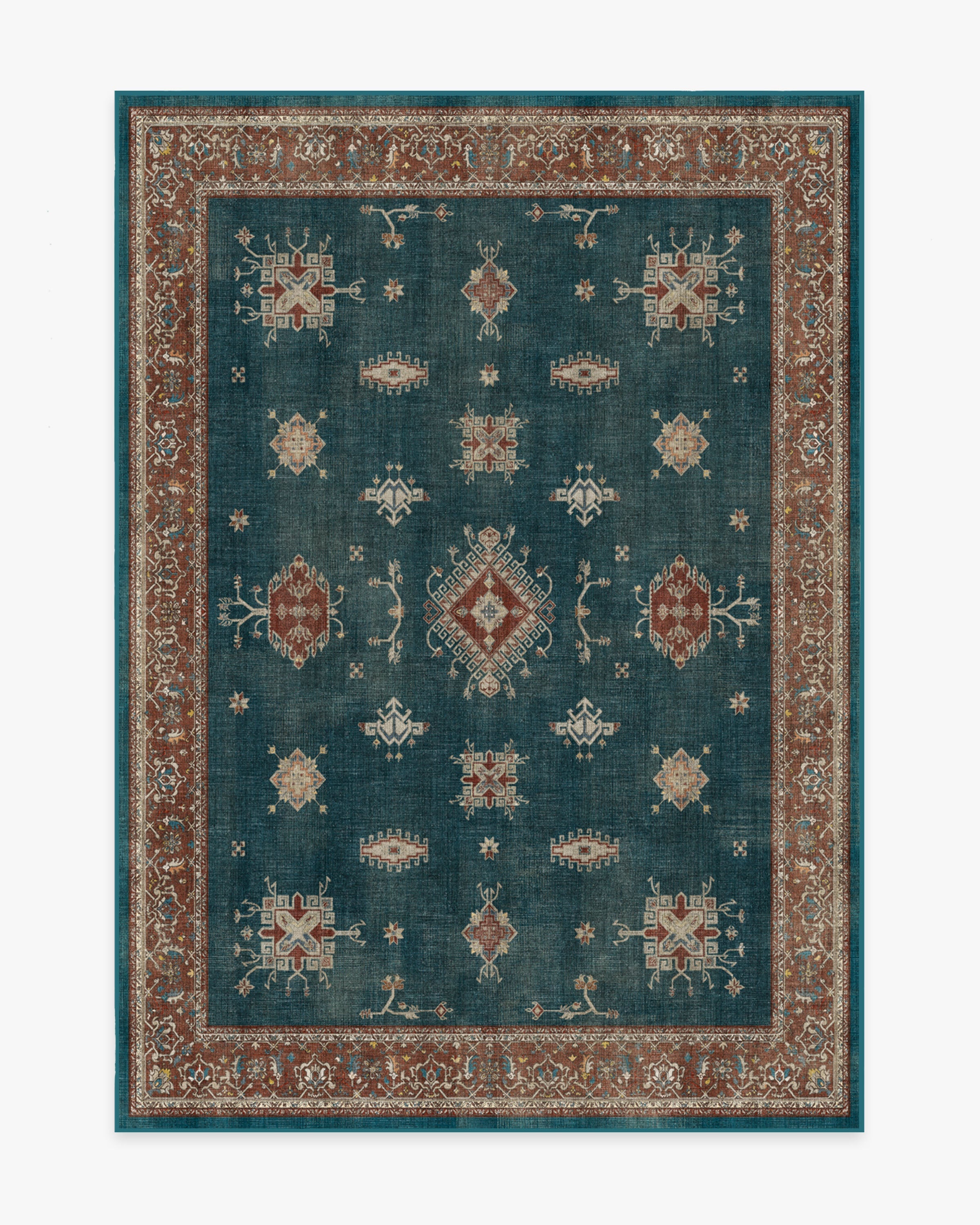 Verena Teal Blue Rug | Ruggable