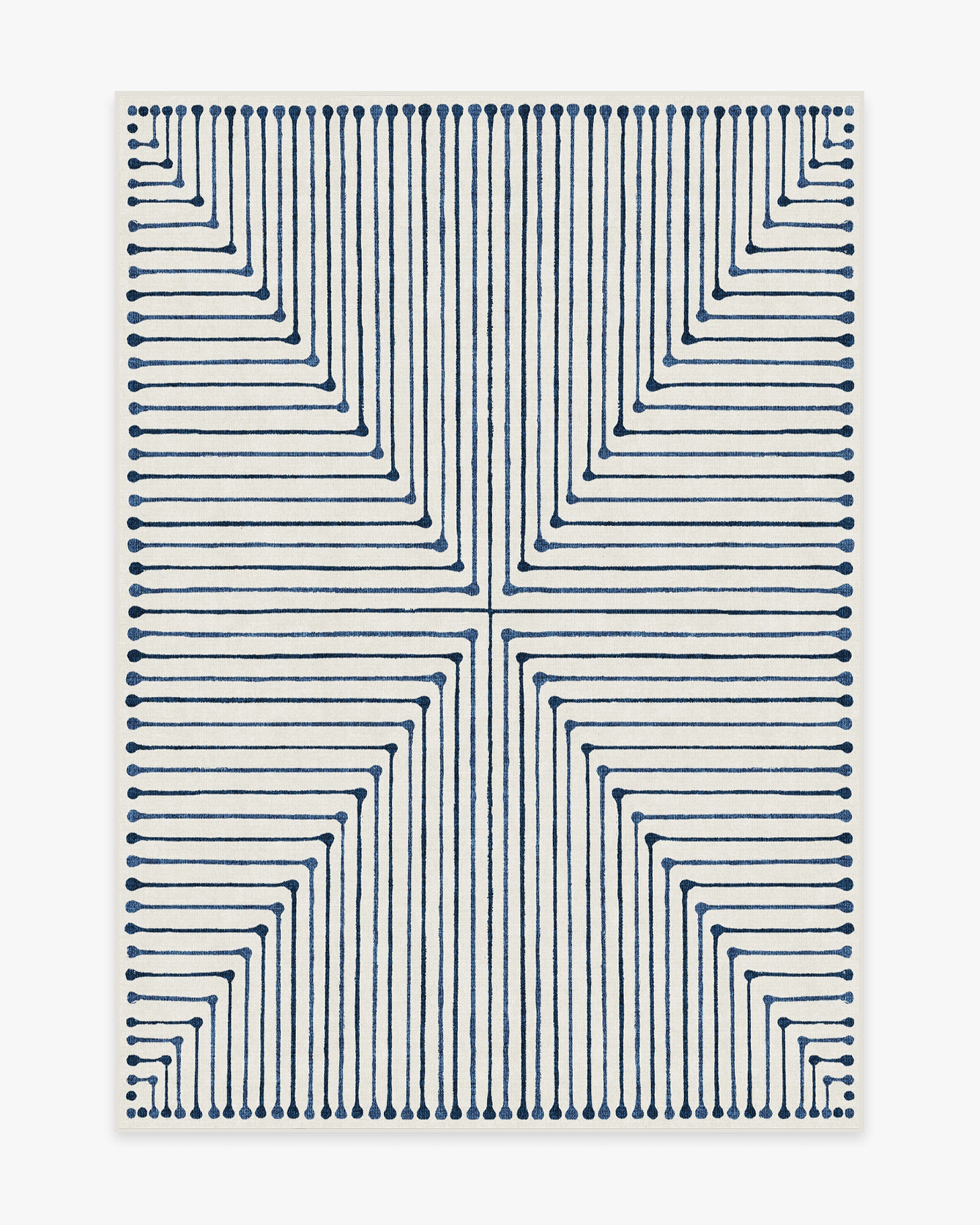 Jonathan Adler Inkdrop Slate Blue Rug | Ruggable