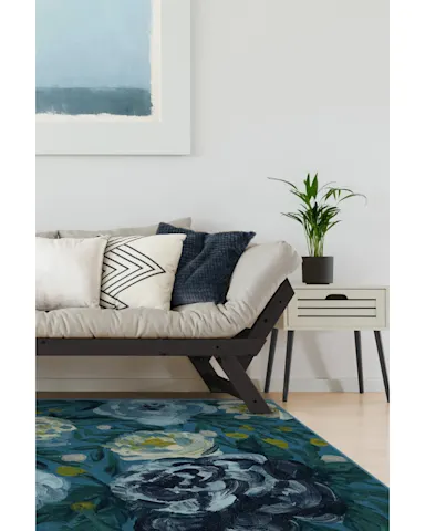 Camellia Midnight Rug | Ruggable