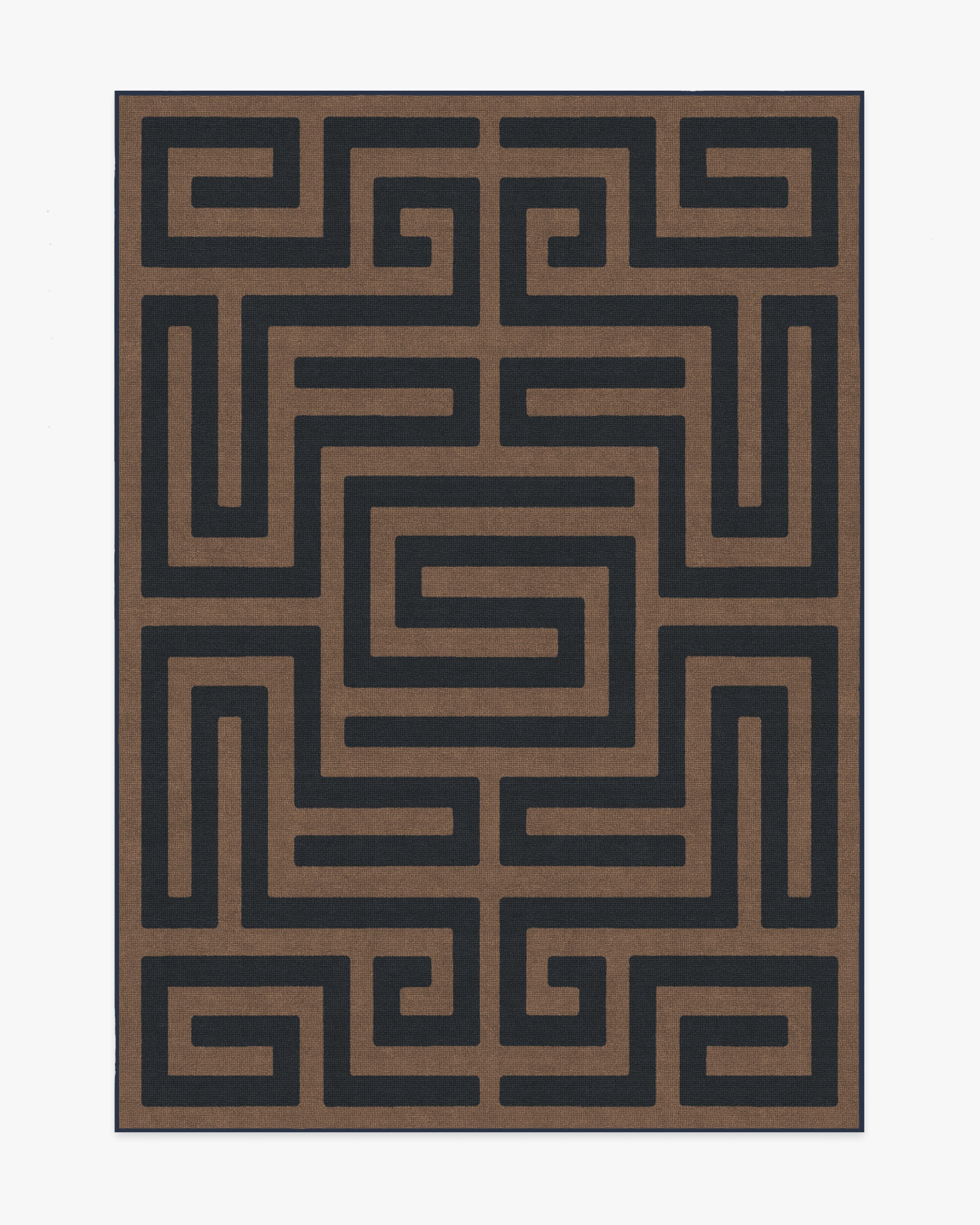 Maze Navy & Natural Rug | Ruggable
