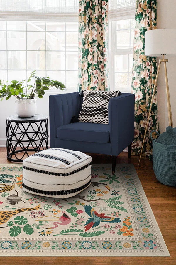 Iris Apfel Jingle Jungle Rug | Ruggable