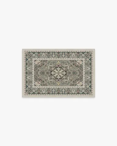 Hendesi Heriz Sage Rug | Ruggable
