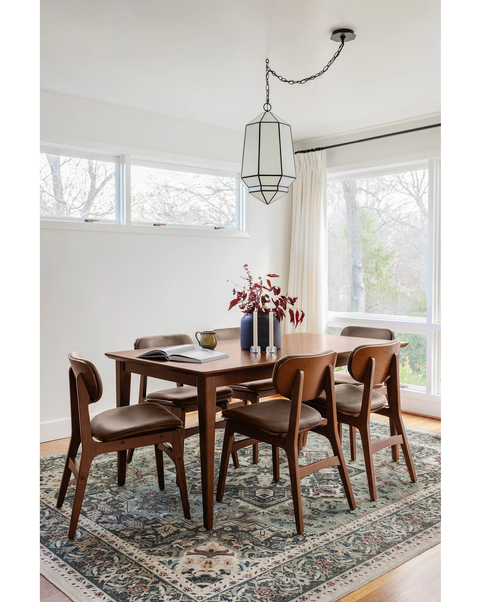 Hendesi Heriz Sage Rug | Ruggable