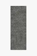 Outdoor Parquet Black Rug | Ruggable