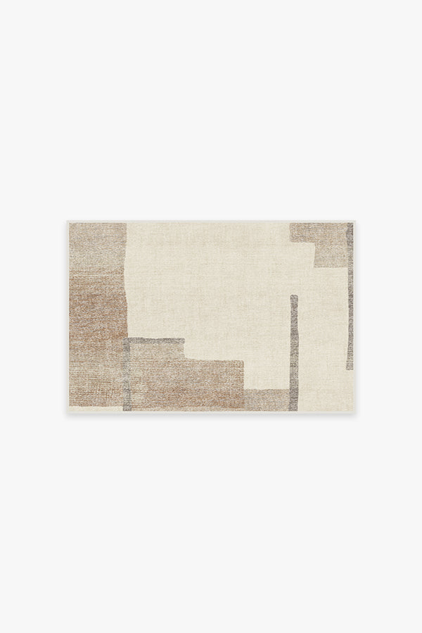 Haylan Ivory & Copper Rug | Ruggable