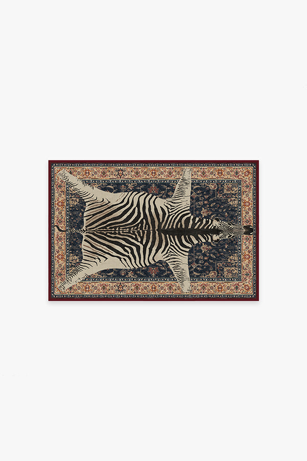 Iris Apfel On Safari Sapphire Tufted Rug | Ruggable