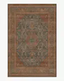 Rowan Teal Blue & Copper Rug | Ruggable