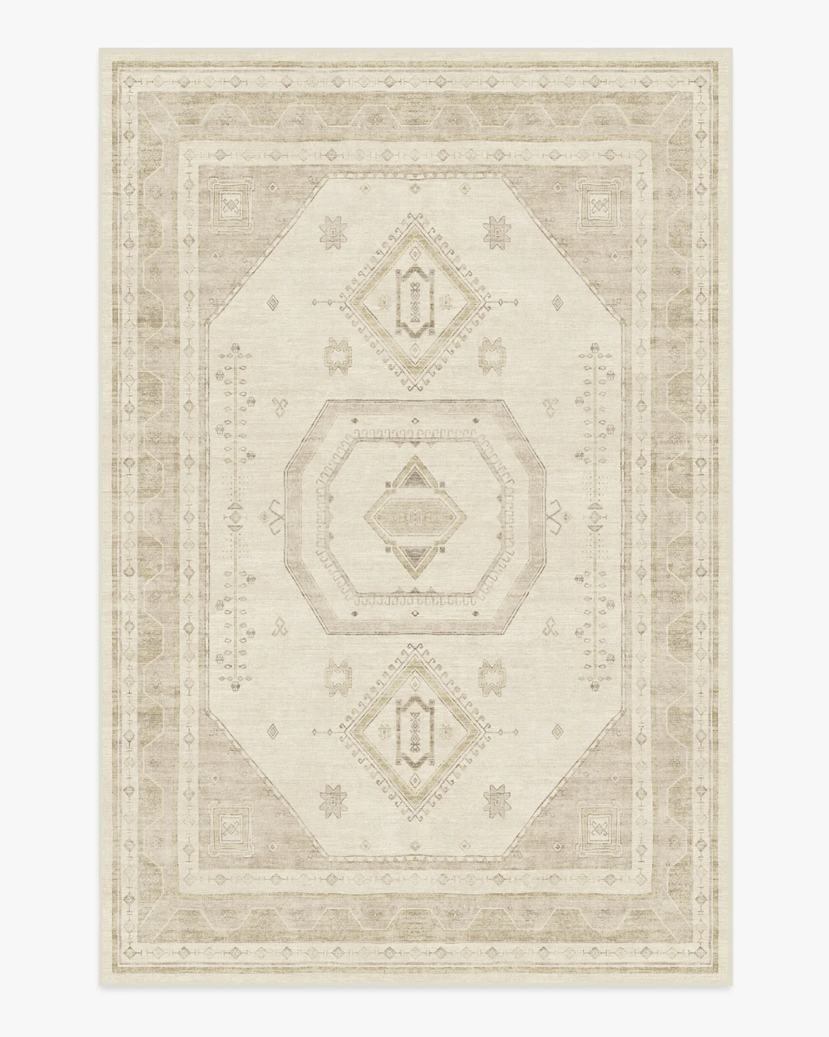 Shira Ivory & Natural Rug | Ruggable