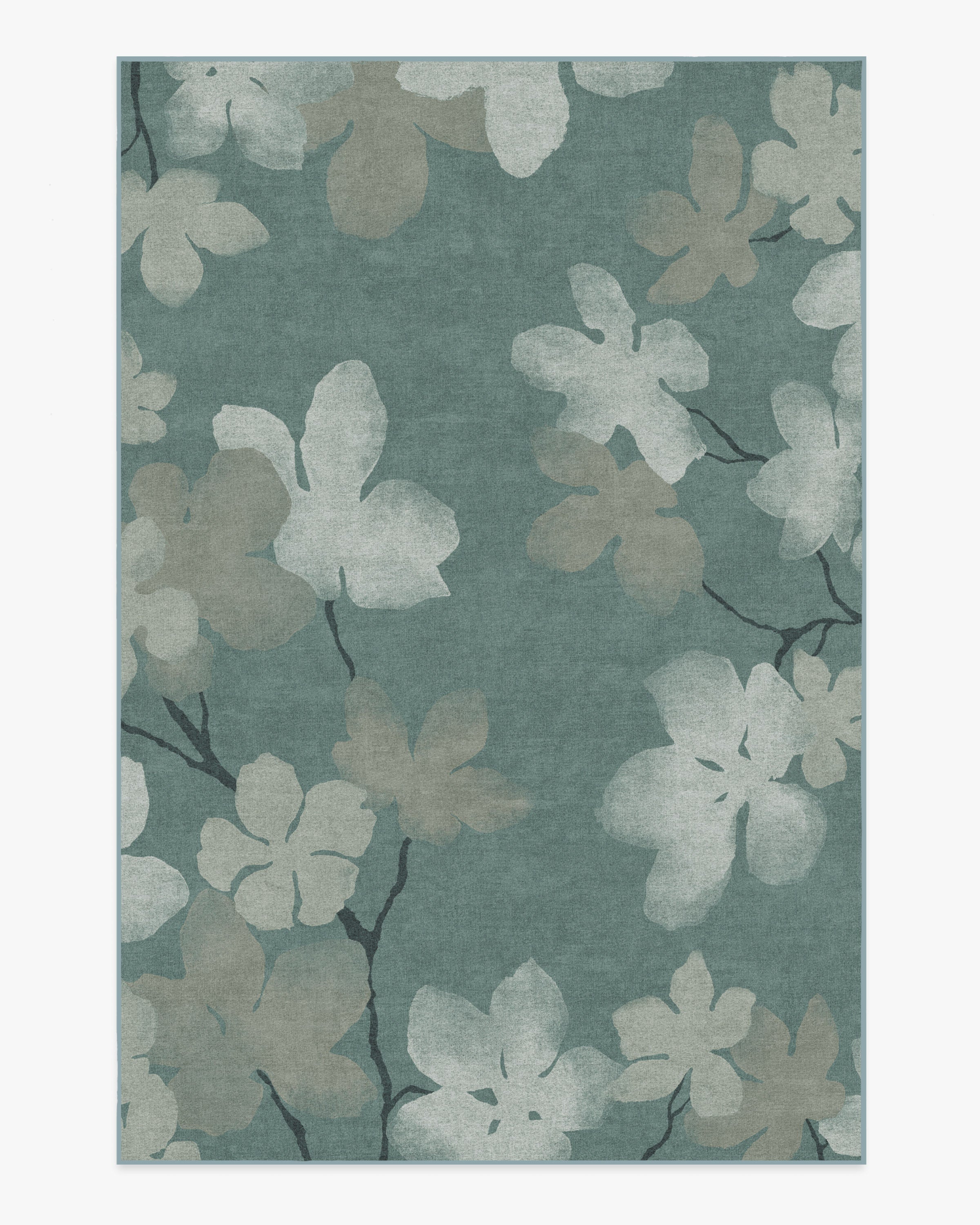 Magnolia Teal Rug | Ruggable