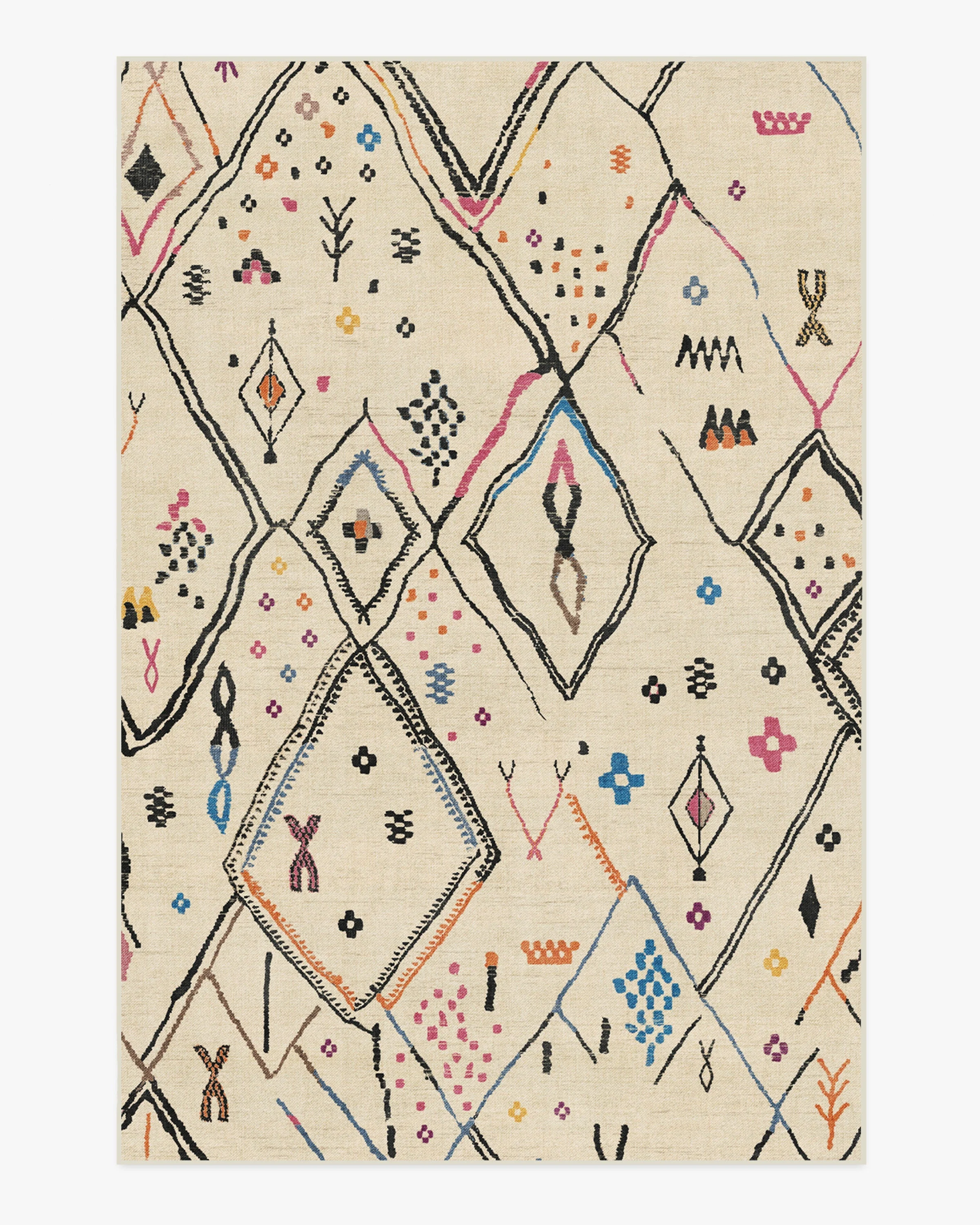 Pamir Ivory Multicolor Rug | Ruggable