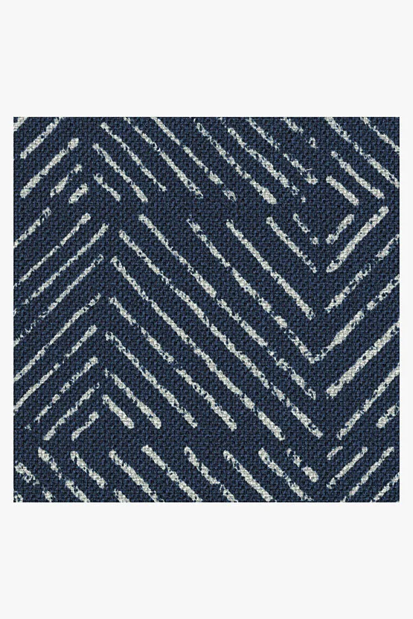Outdoor Parquet Navy Rug | Ruggable