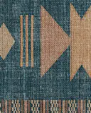 Lark Blue & Rose Rug | Ruggable