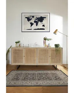 Alessia Dark Wood Tufted Rug | Ruggable