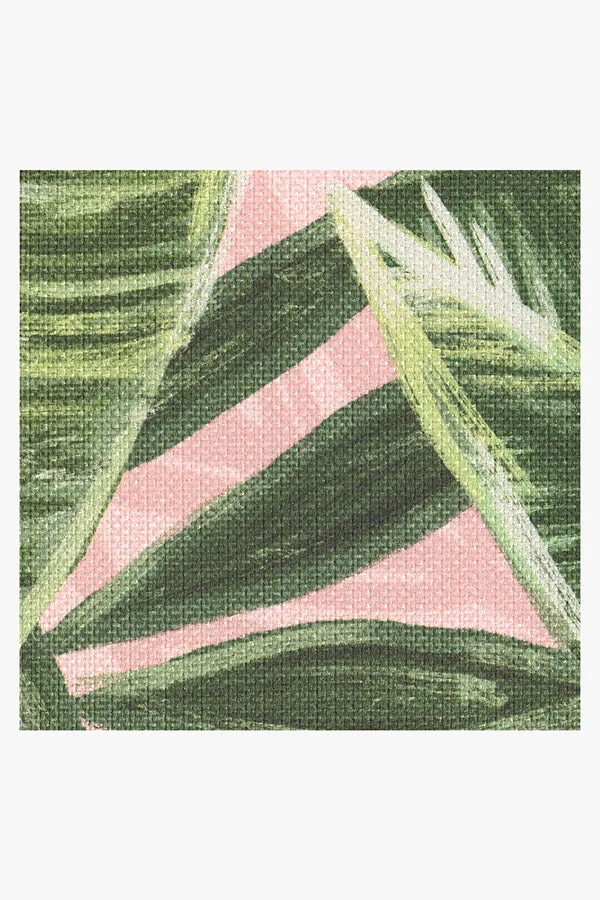 Outdoor Filifera Palm Pink Rug | Ruggable