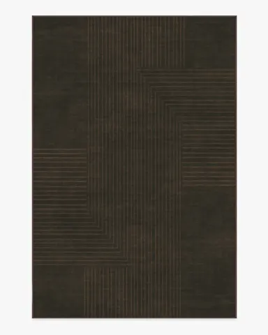 The Hiltons Bel Air Dark Chocolate Rug | Ruggable