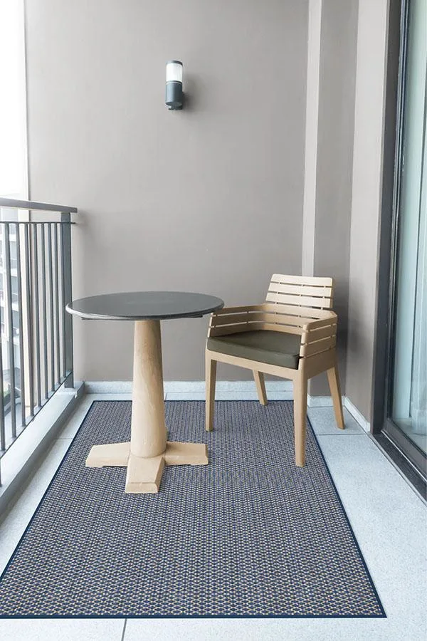 Tillie Solid Soft Navy Re-Jute Rug | Ruggable