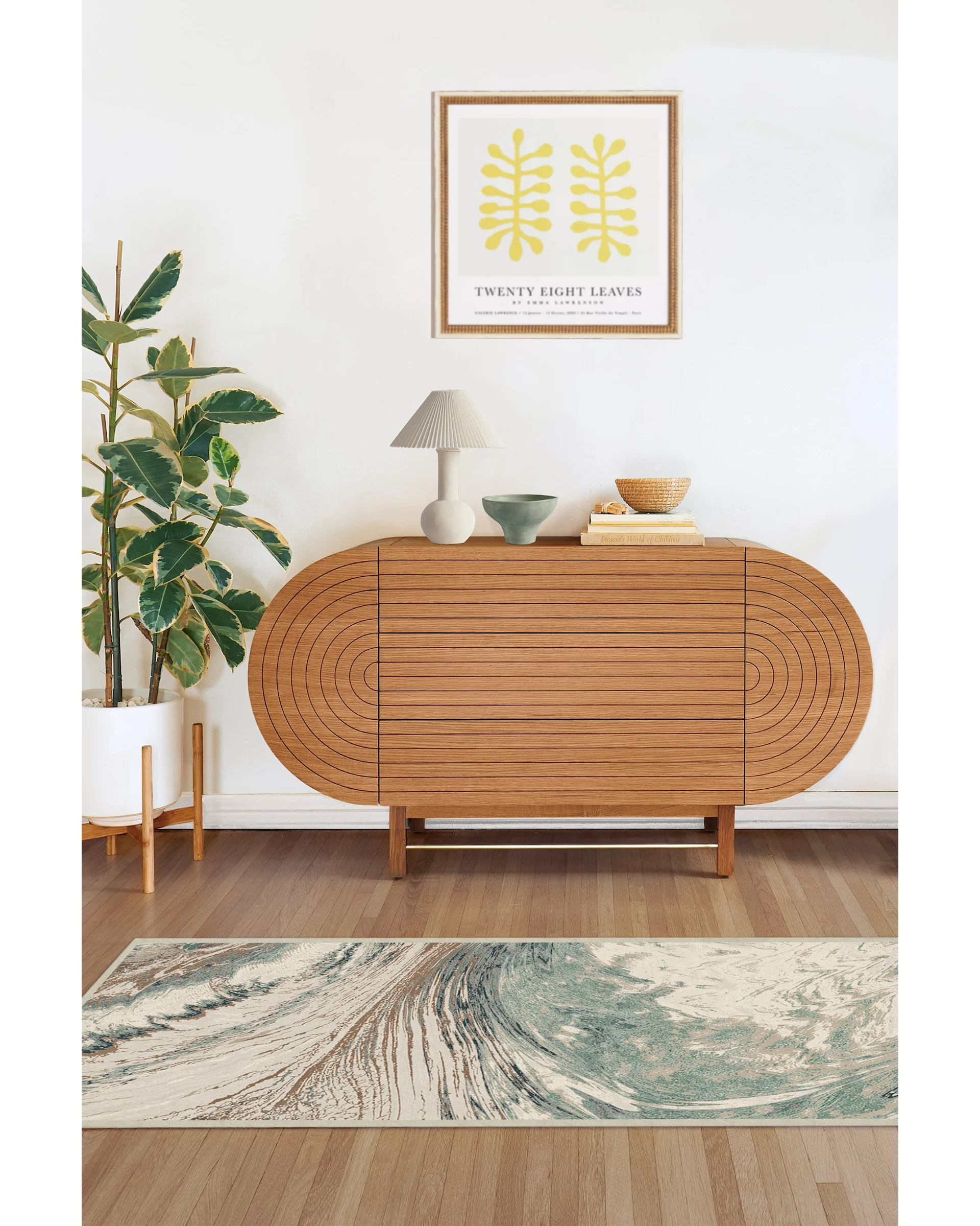 Malaspina Natural Sage Rug | Ruggable