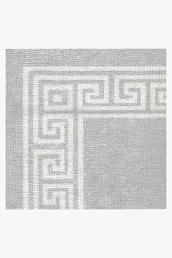 Rhodes Light Grey Bath Mat | Ruggable