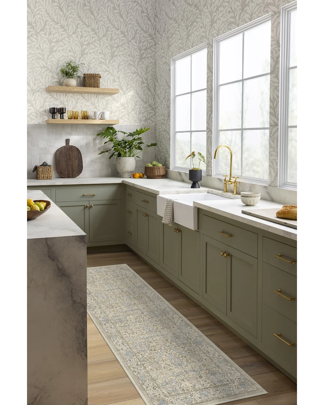 Morris & Co. Montreal Natural Jade Rug | Ruggable