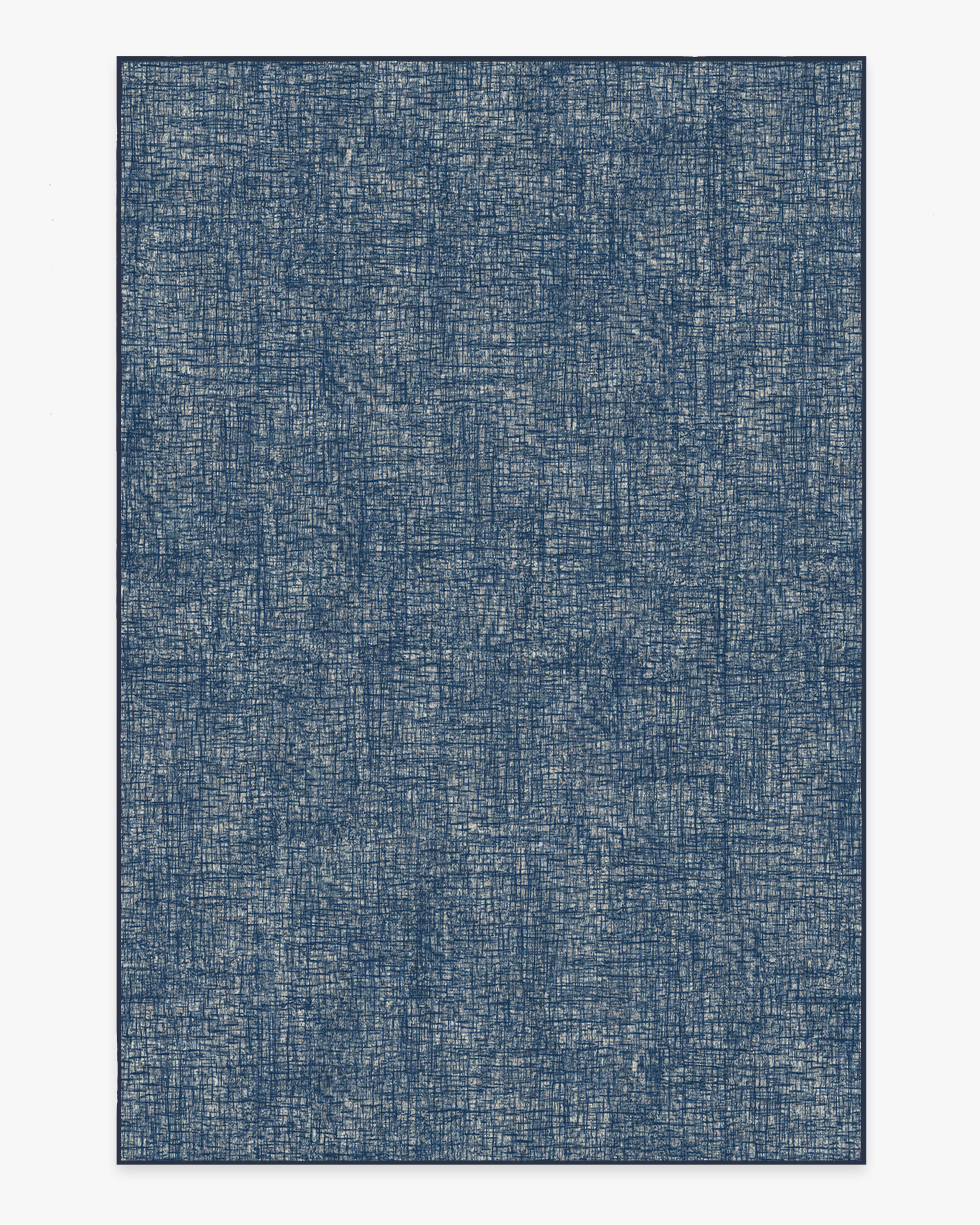 Crosshatch Sapphire Rug | Ruggable
