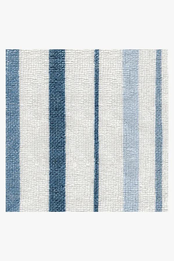 Harbor Stripe Blue Bath Mat | Ruggable