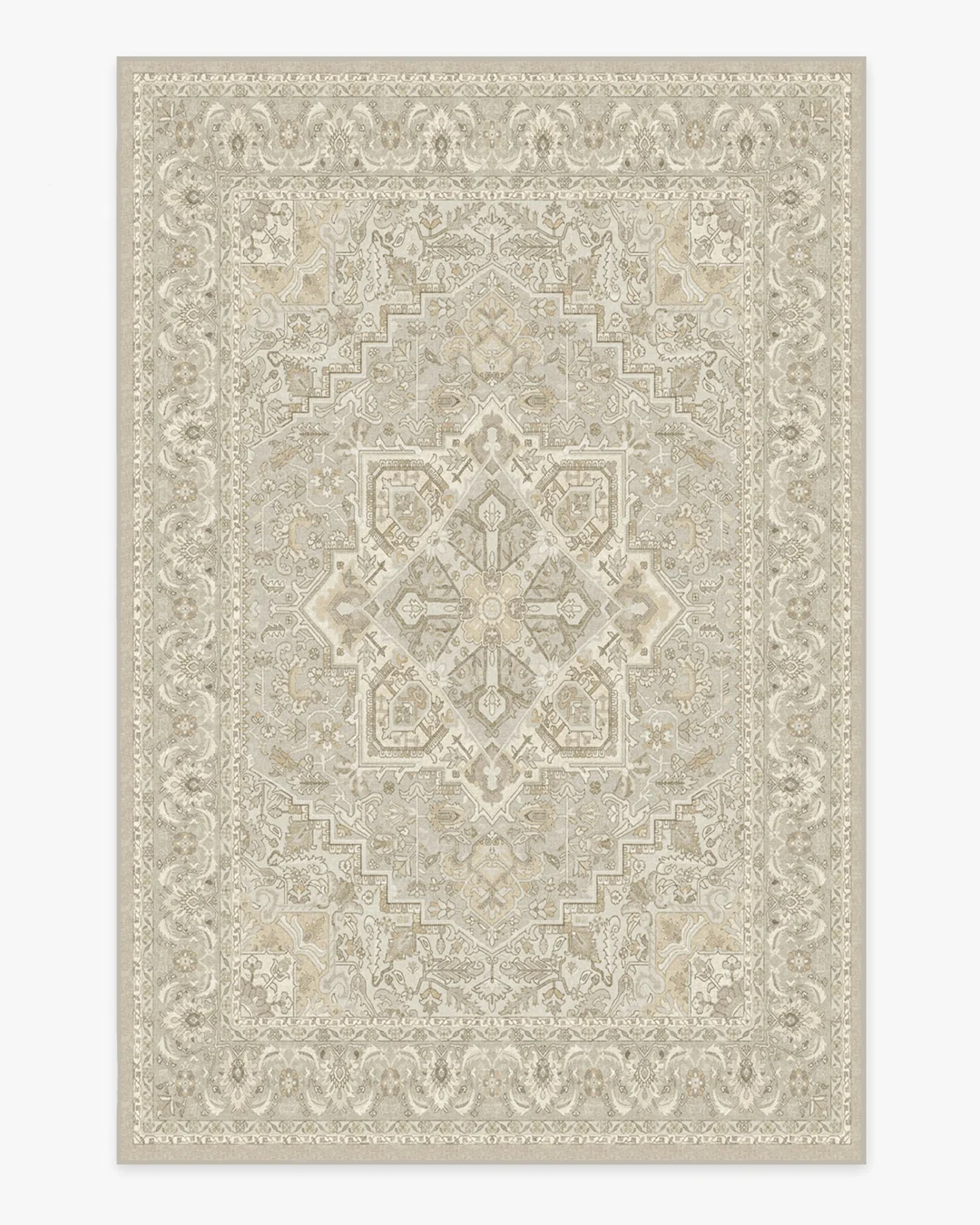 Hendesi Heriz Cream Rug