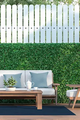 Outdoor Denim Solid Indigo Blue Rug | Ruggable