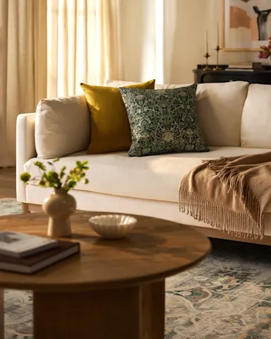 Windsor Jade Woven Throw Pillow with Insert | Ruggable