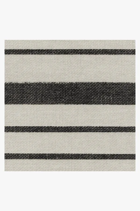 Hudson Stripe Black Rug | Ruggable