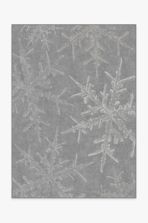 스노우플레이크 실버 터프트 러그 | 러거블